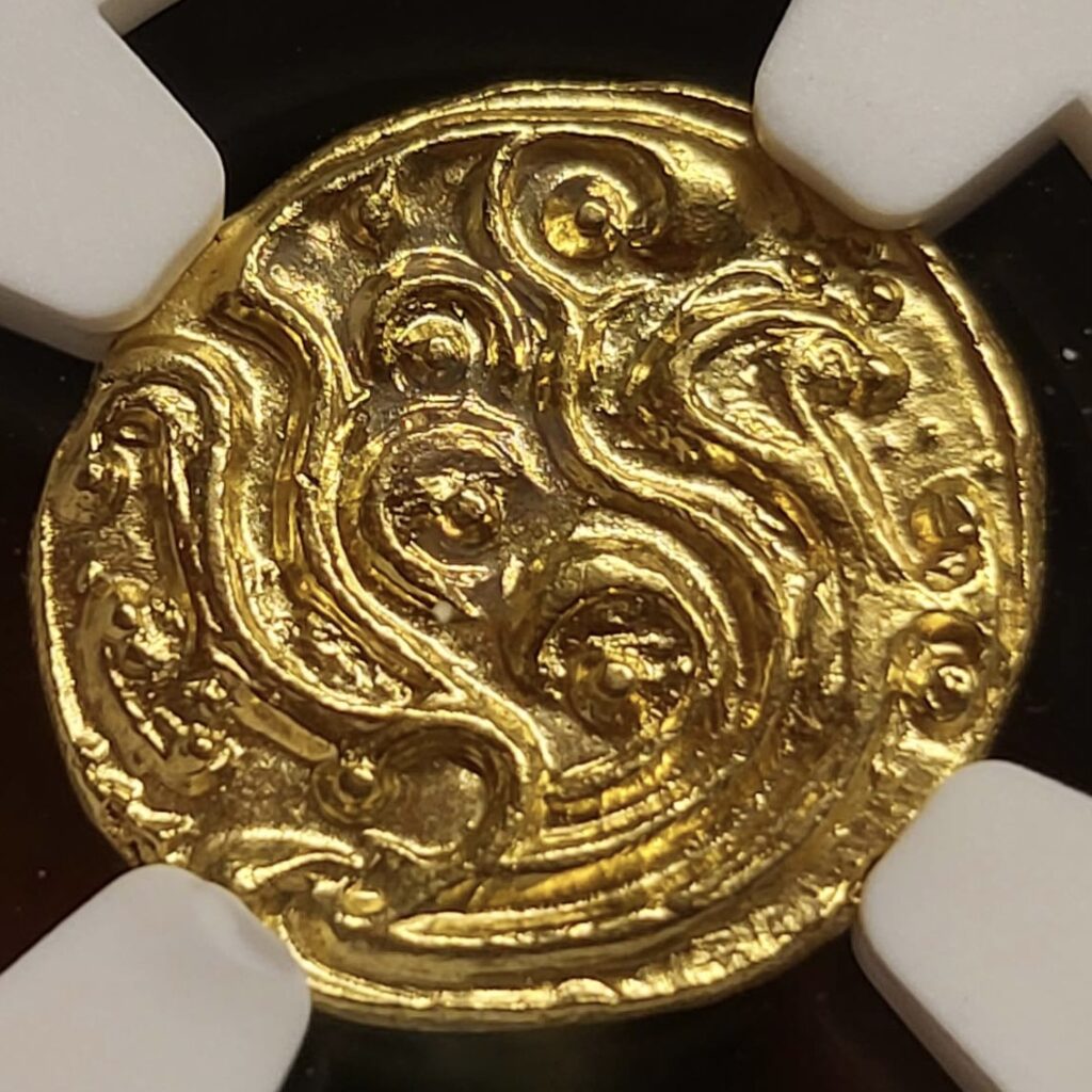 インド・パゴダ金貨 西ガンガ朝 1100-1327年 『右向きのインド象』 MS-63 - Tokyo Numismatic Tradings